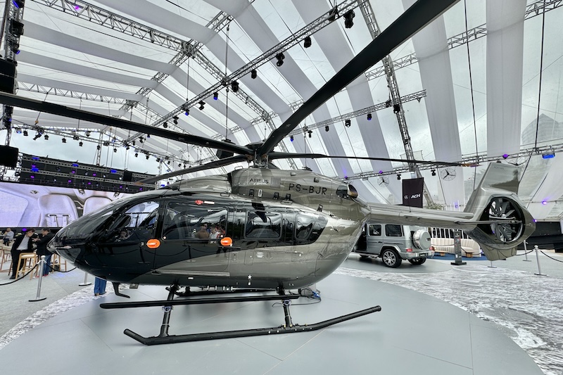 Airbus Helicopters apresenta ACH145 com novo interior da Mercedes-Benz